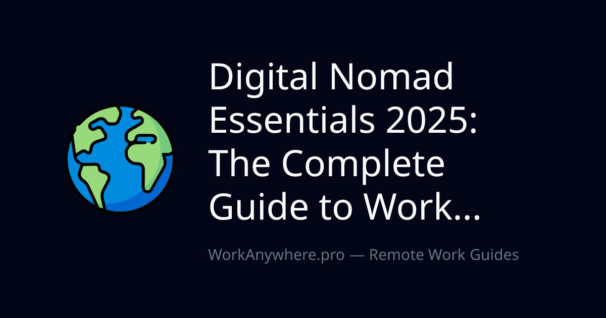 Digital Nomad Essentials 2025: The Complete Guide to Work...